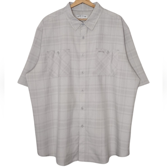 Orvis | Shirts | Orvis Mens Gray Plaid Relaxed Fit Classic Casual ...